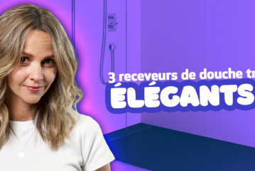 Trois receveurs de douche tendance pour réussir votre déco| Espace Aubade