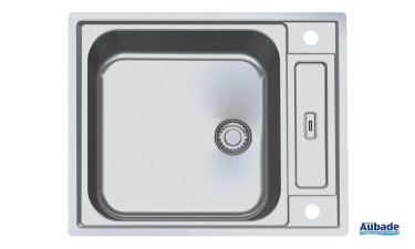 Évier de cuisine inox 1 bac & égouttoir Argos Franke | Espace Aubade