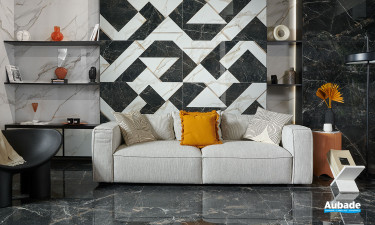 Carrelage imitation marbre Mystic Ibero | Espace Aubade