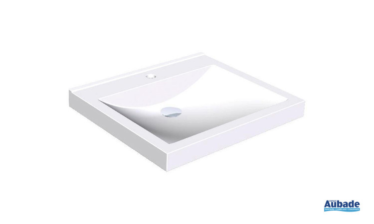 Tablette lavabo collectif blanche Franke Quadro | Espace Aubade