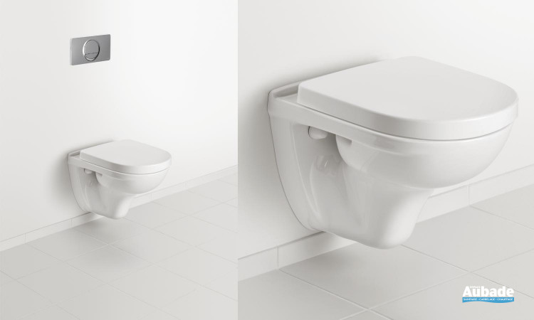 Pack WC suspendu O.novo Compact DirectFlush de Villeroy & Boch | Espace Aubade