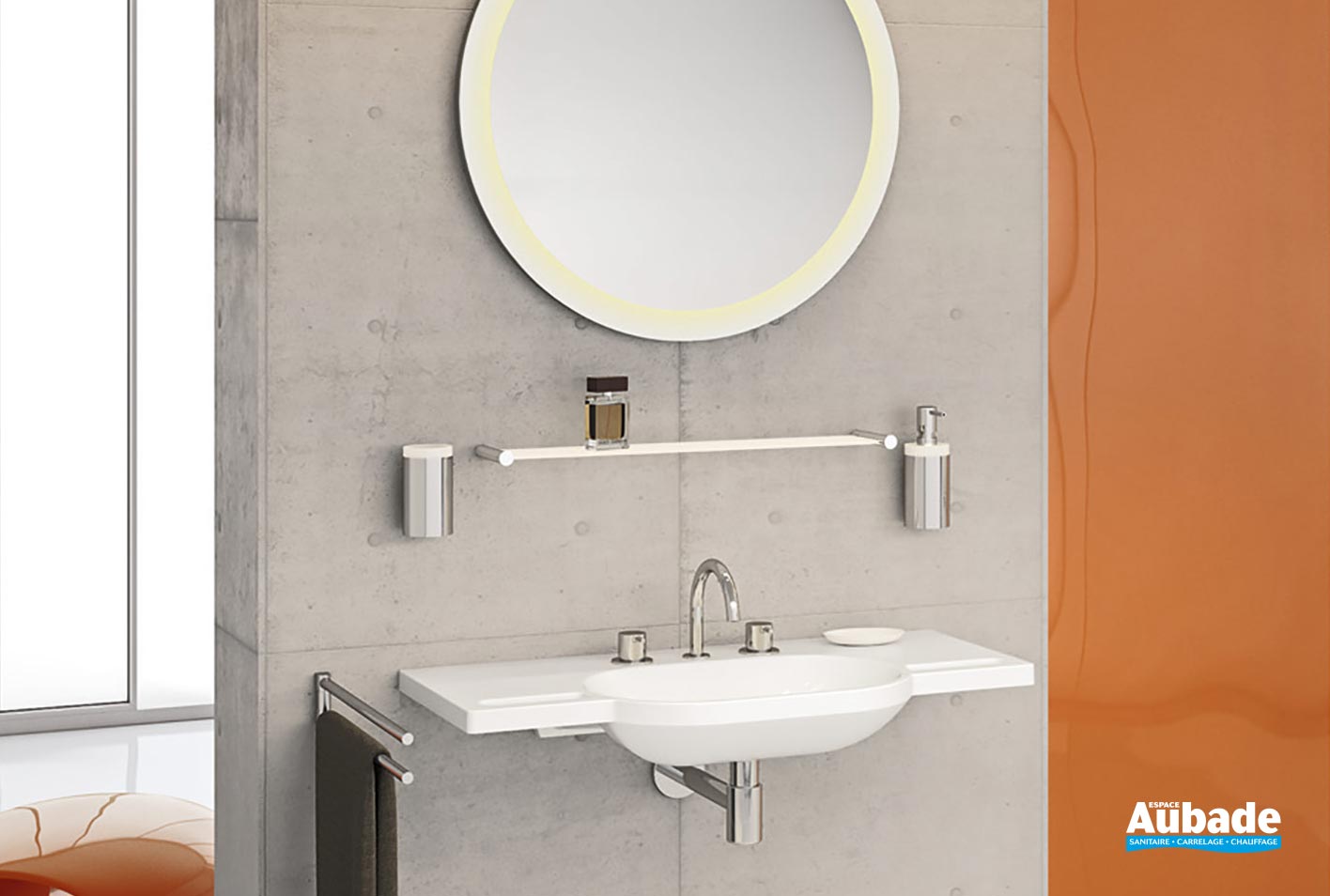 Tablette et étagère salle de bain Hewi Système 162 | Espace Aubade