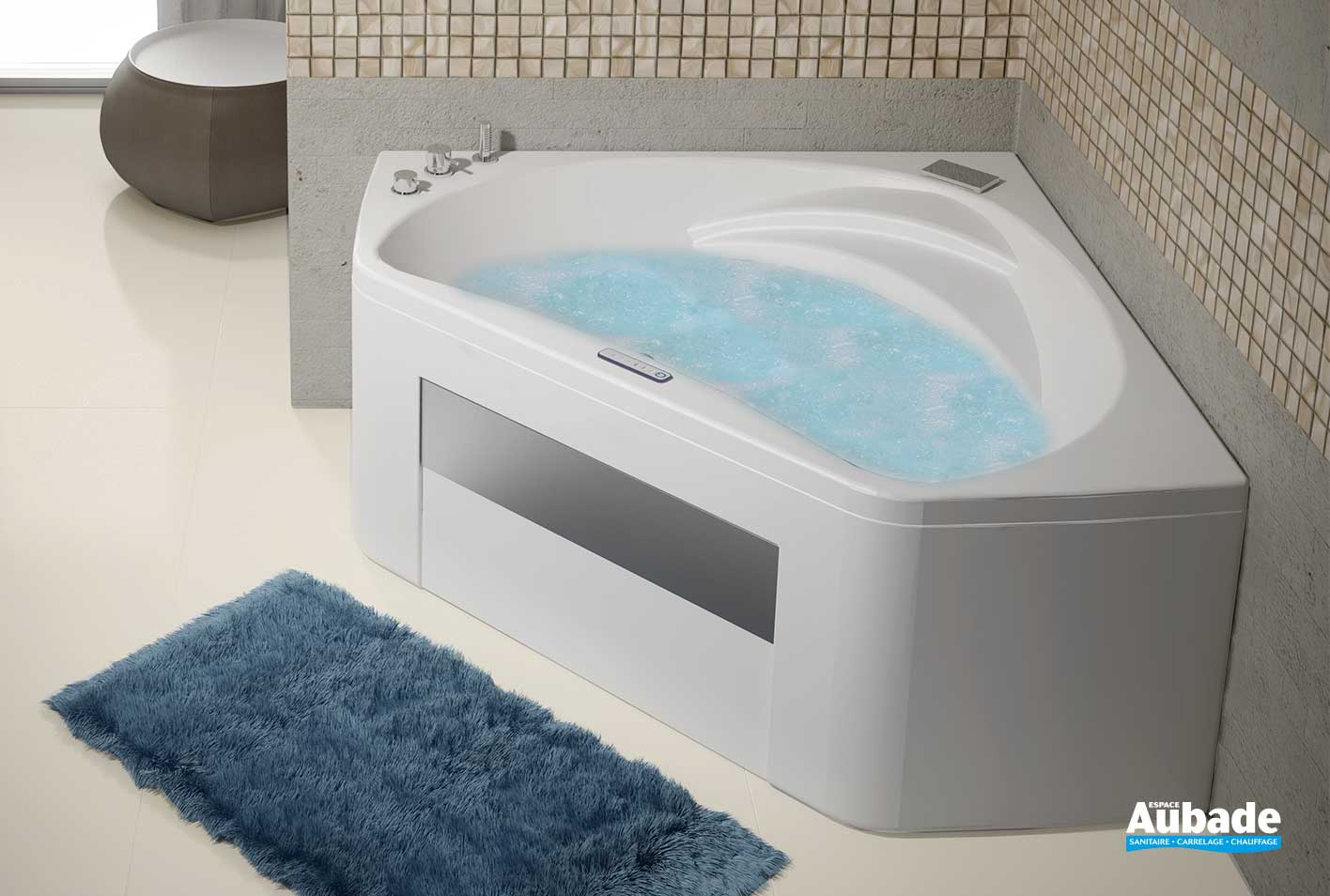 Baignoire balneo Grandform Mix Color | Espace Aubade
