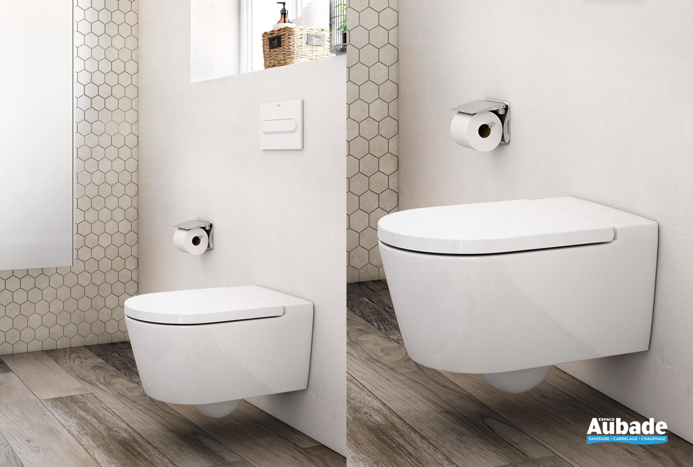 WC compact et suspendu Inspira Roca | Espace Aubade