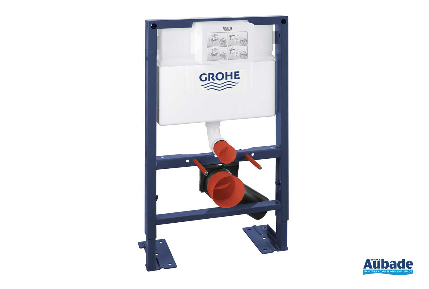 WC suspendu Bâti support Grohe Rapid SL extra-bas | Espace Aubade