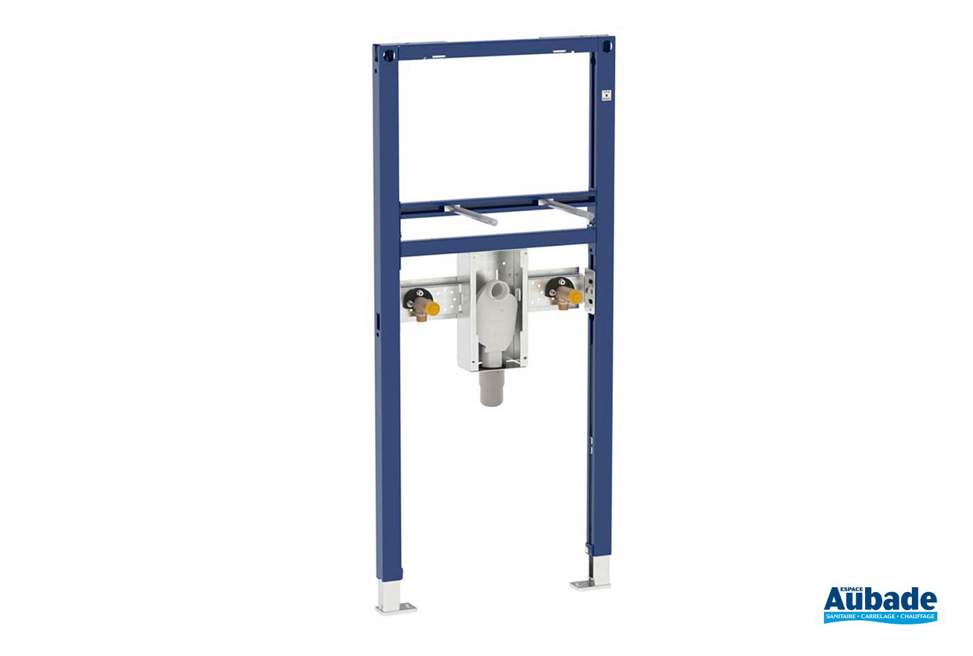 Bâti-support Duofix lavabo robinetterie sur gorge siphon encastré de ...