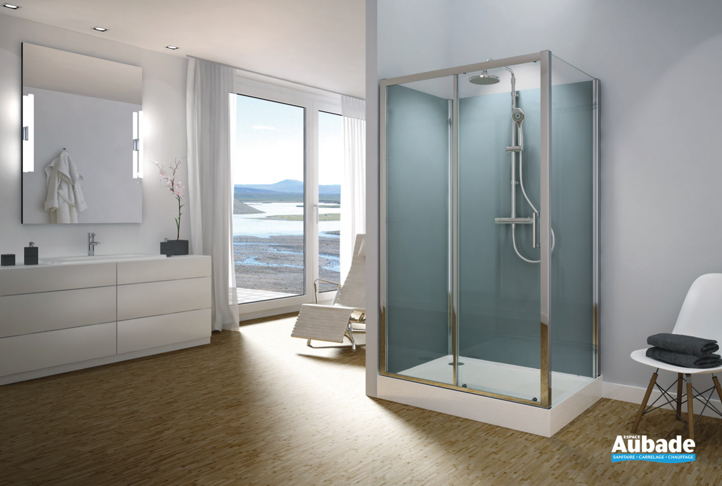 Cabines de douche intégrales Modul'R SanSwiss | Espace Aubade