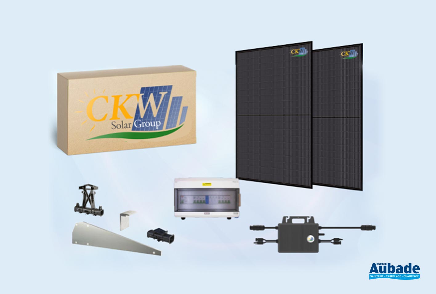 Kit Photovoltaïque full black 9kW Micro-onduleur CKW Solar | Espace Aubade