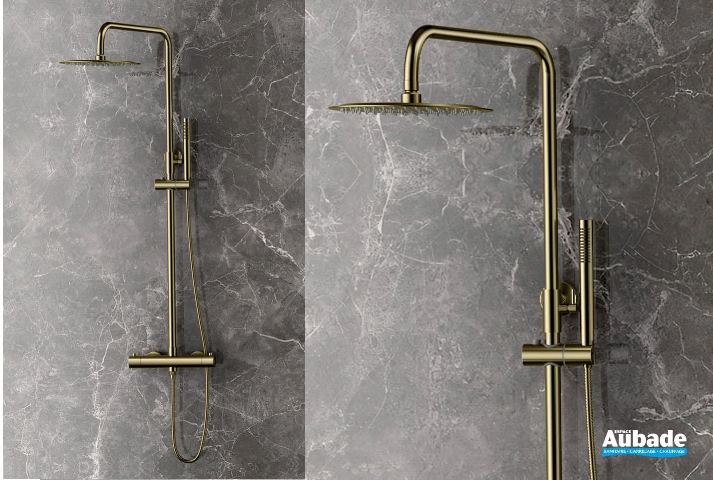 Inox Line - Colonnes de douche thermostatique Aubade Création | Espace ...