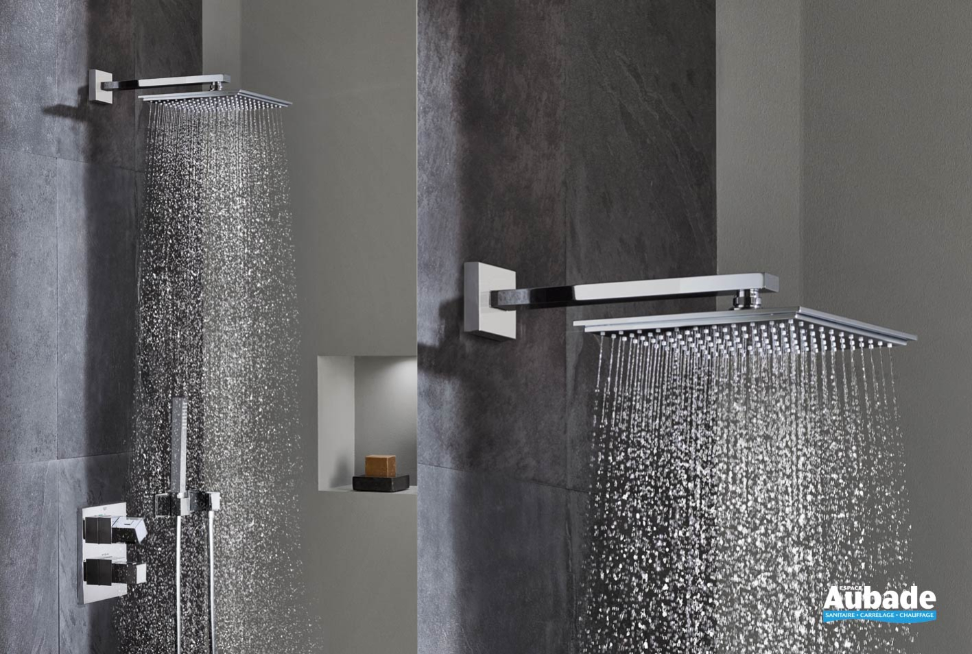 Ensemble de douche Grohtherm Cube Grohe | Espace Aubade