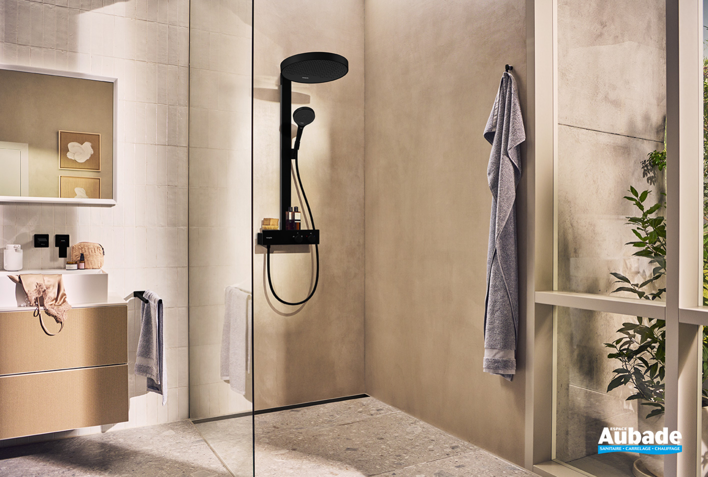 Colonne de douche Rainfinity 360 d'Hansgrohe | Espace Aubade