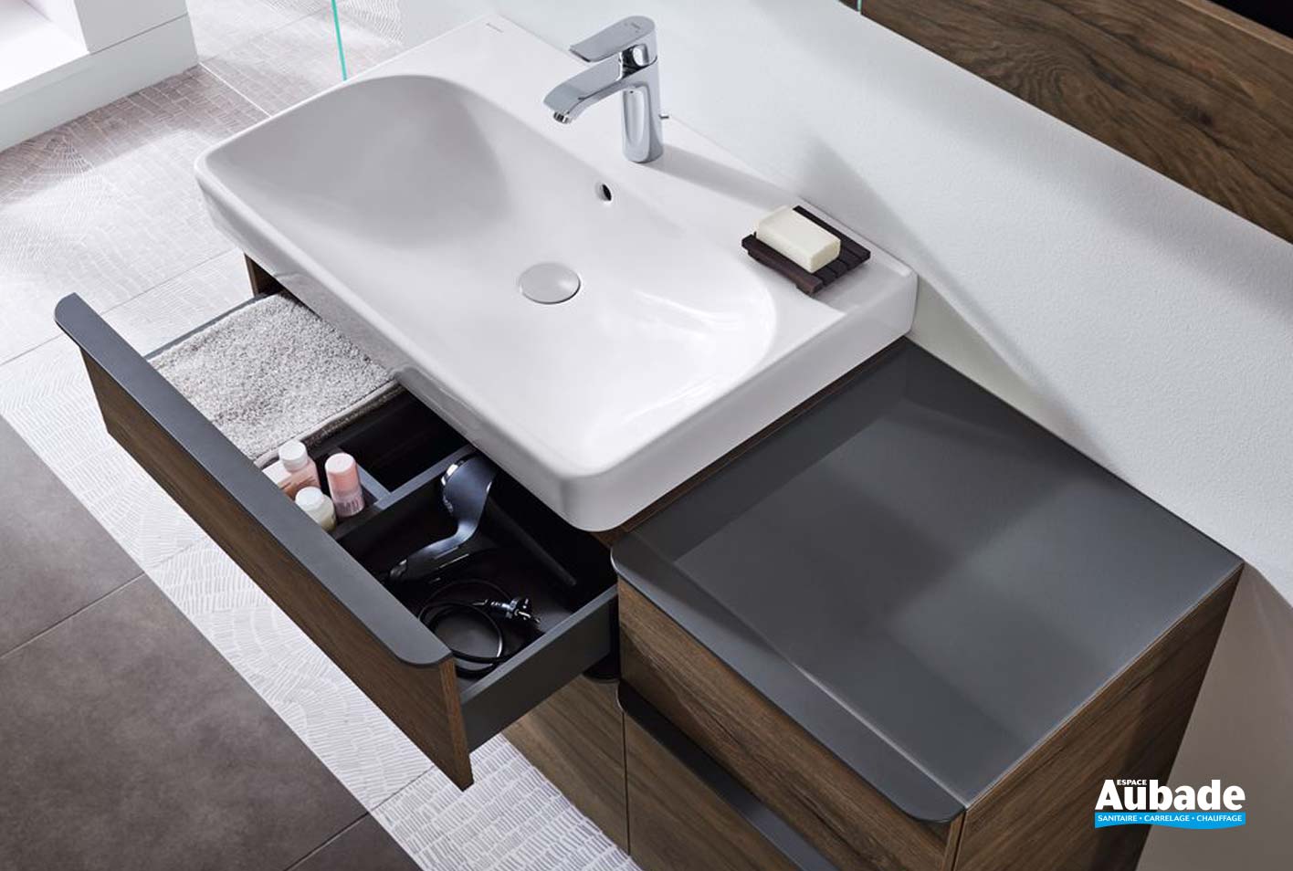 Plan vasque Smyle Square Geberit | Espace Aubade