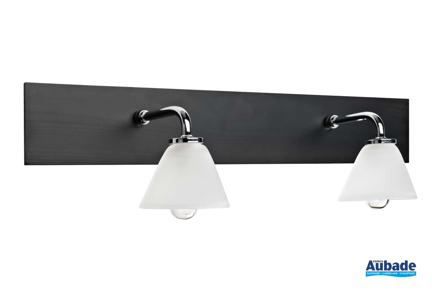 Applique murale en verre et bois Aric Bemol 2 | Espace Aubade