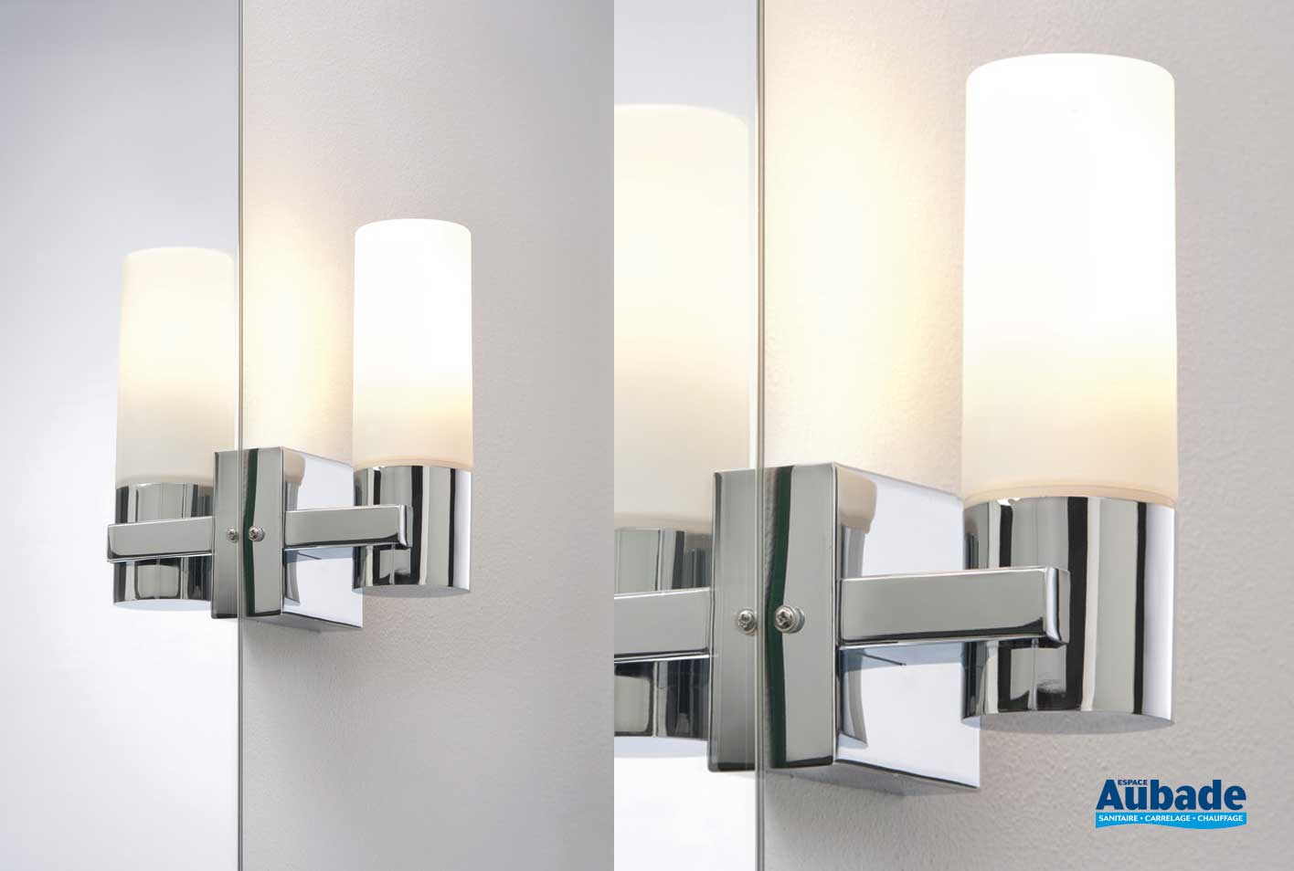 Applique murale salle de bains metal Gemini | Espace Aubade