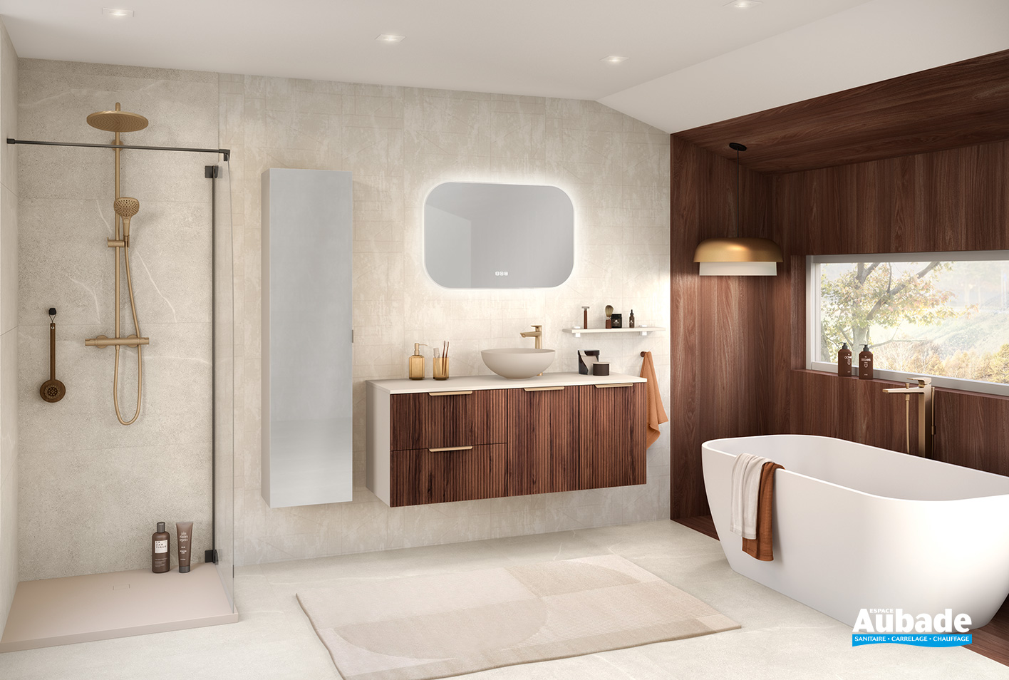 Refuge - 2 coulissants et 1 porte 140 cm Delpha | Espace Aubade