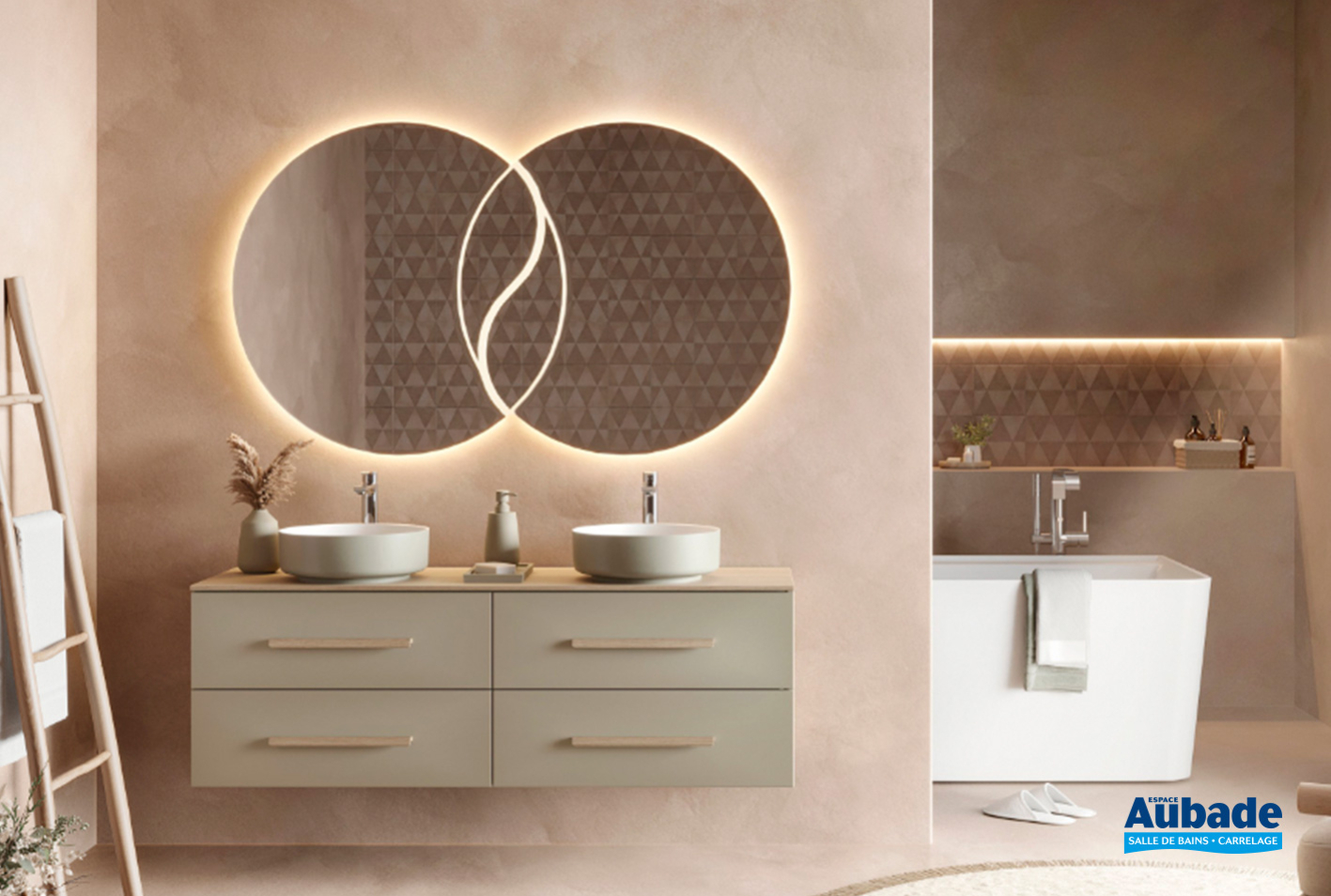 Miroirs LED Les Inséparables Decotec : stylé et pratique | Espace Aubade