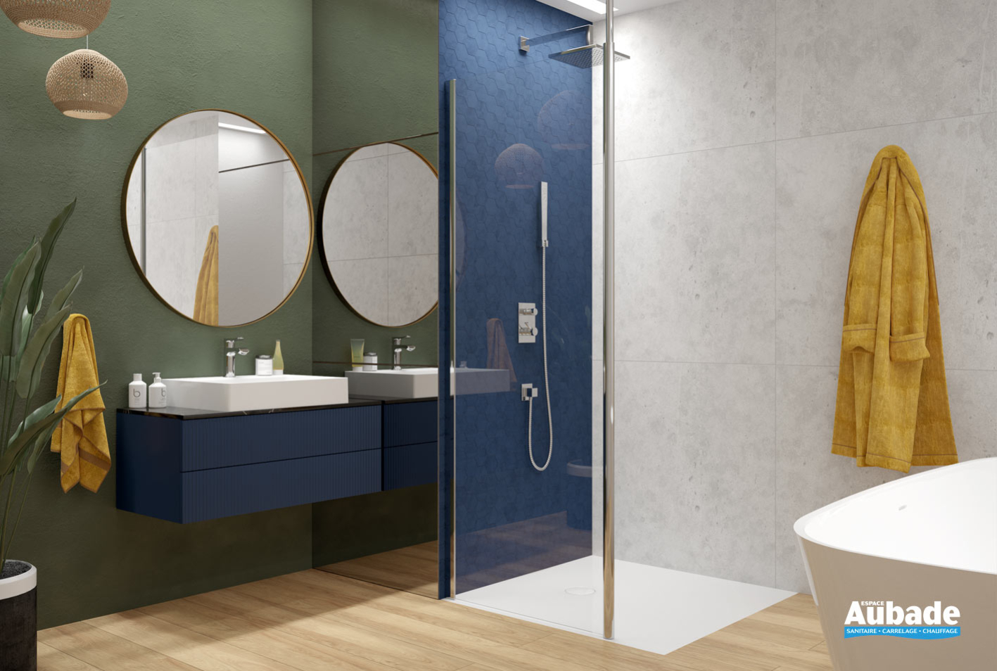 Paroi de douche Arty Vario Leda | Espace Aubade