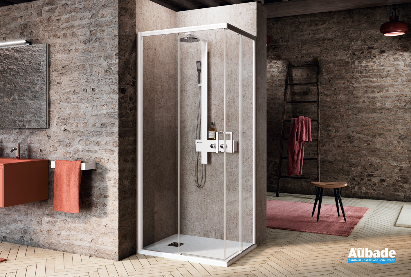 Parois de douche Zephyros 2.0 AH de Novellini | Espace Aubade