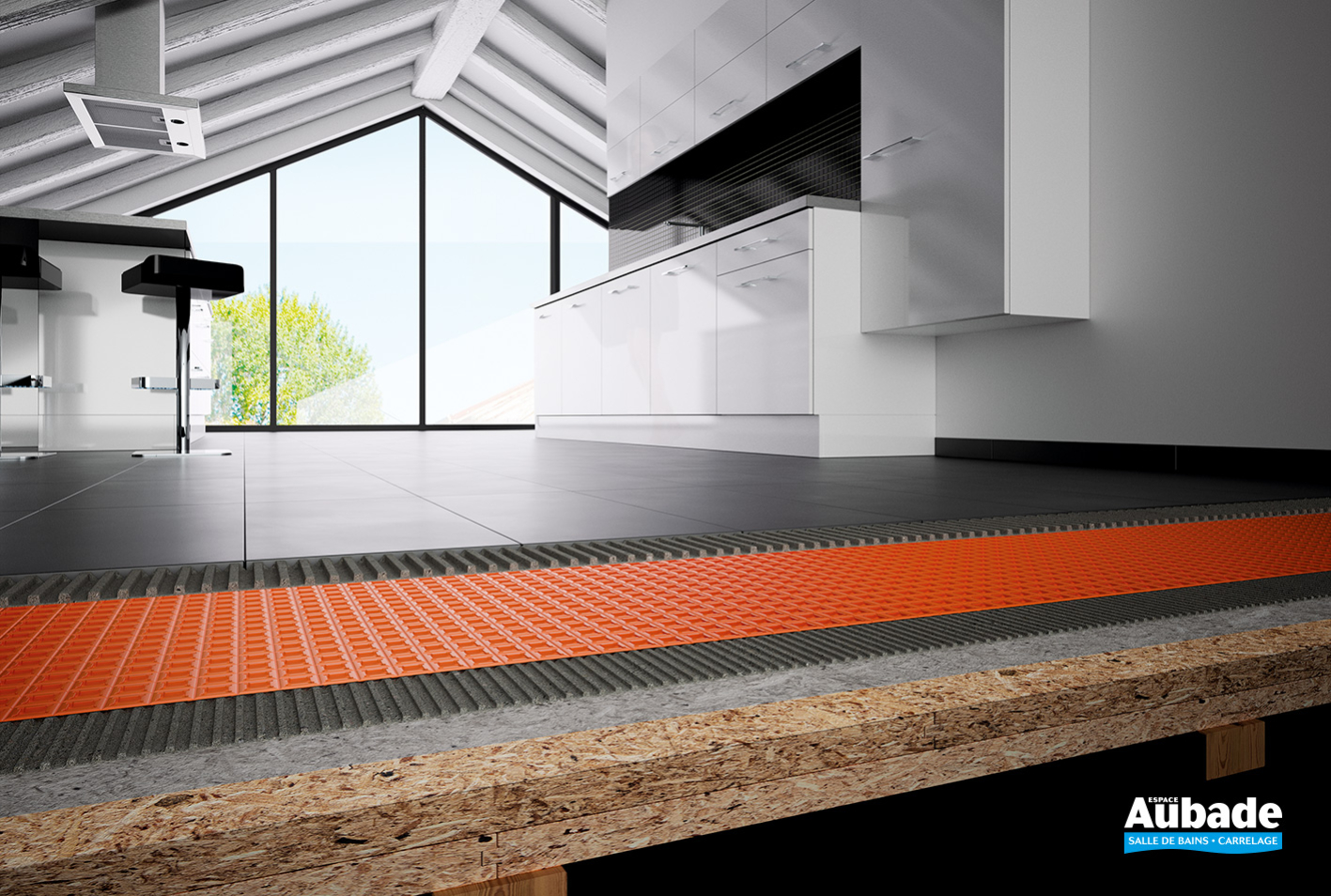 Natte désolidarisation Schlüter-DITRA de Schlüter-Systems | Espace Aubade