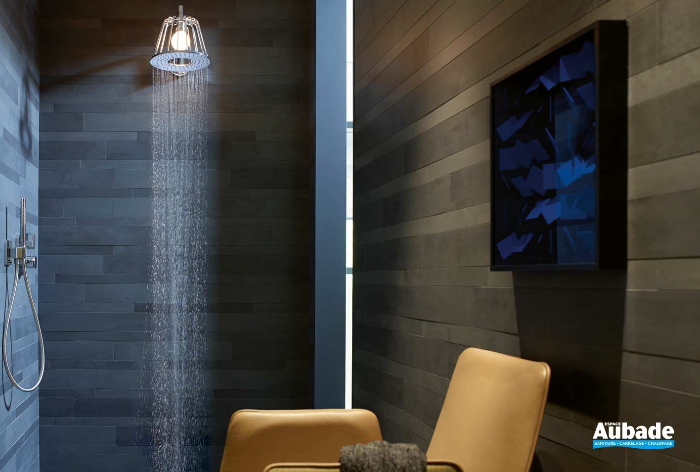 Douche de tête avec lampe Axor Lampshower | Espace Aubade