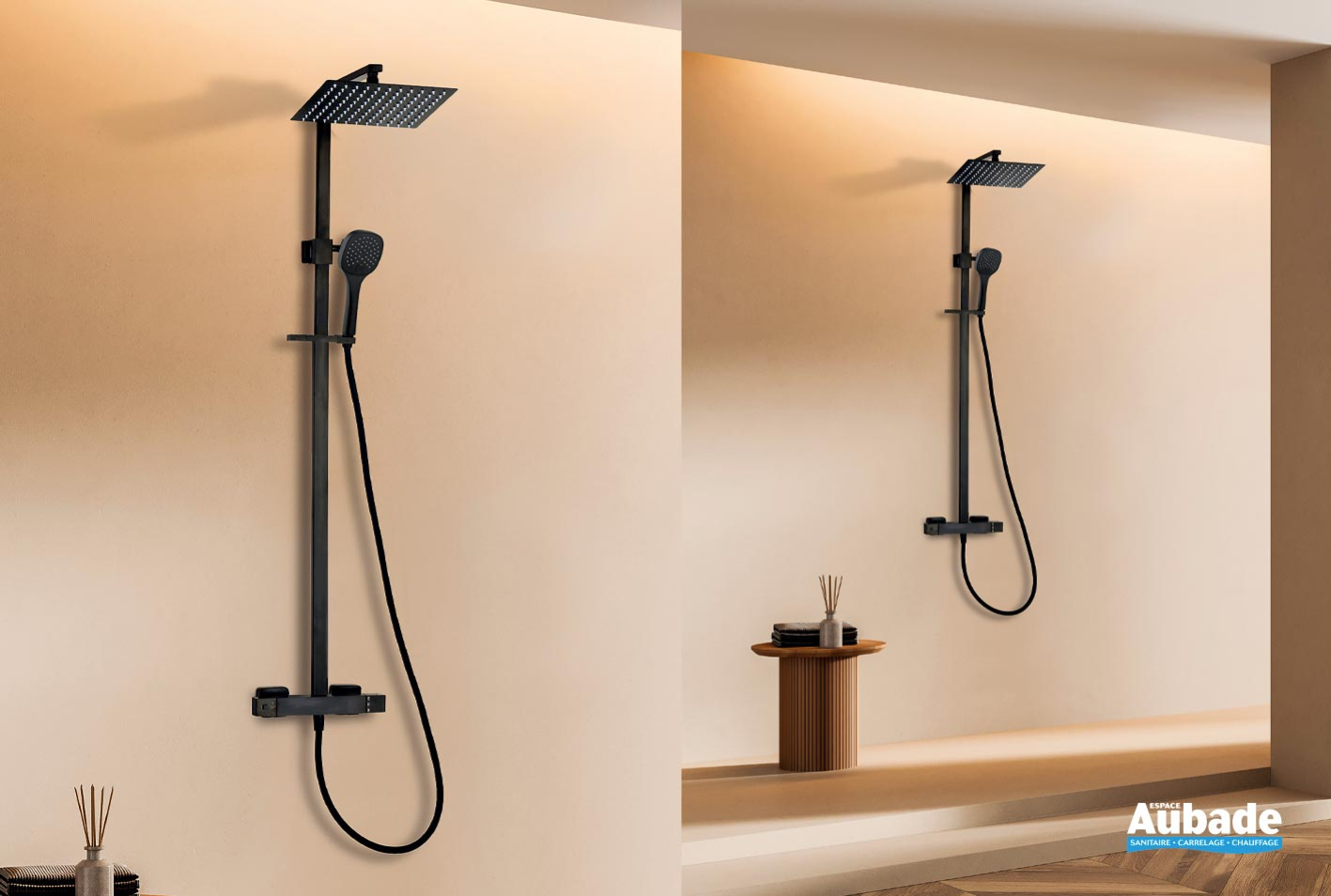 Squareo Epoxy Noir Mat de Paini France | Espace Aubade