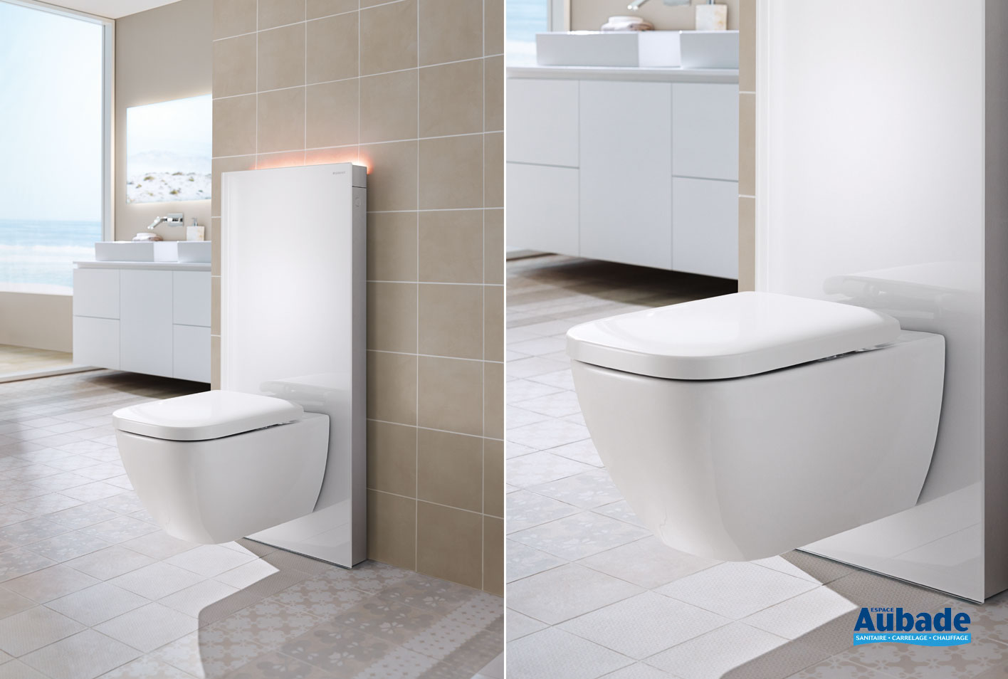 Abattant WC Geberit Panneau WC Geberit Monolith plus | Espace Aubade