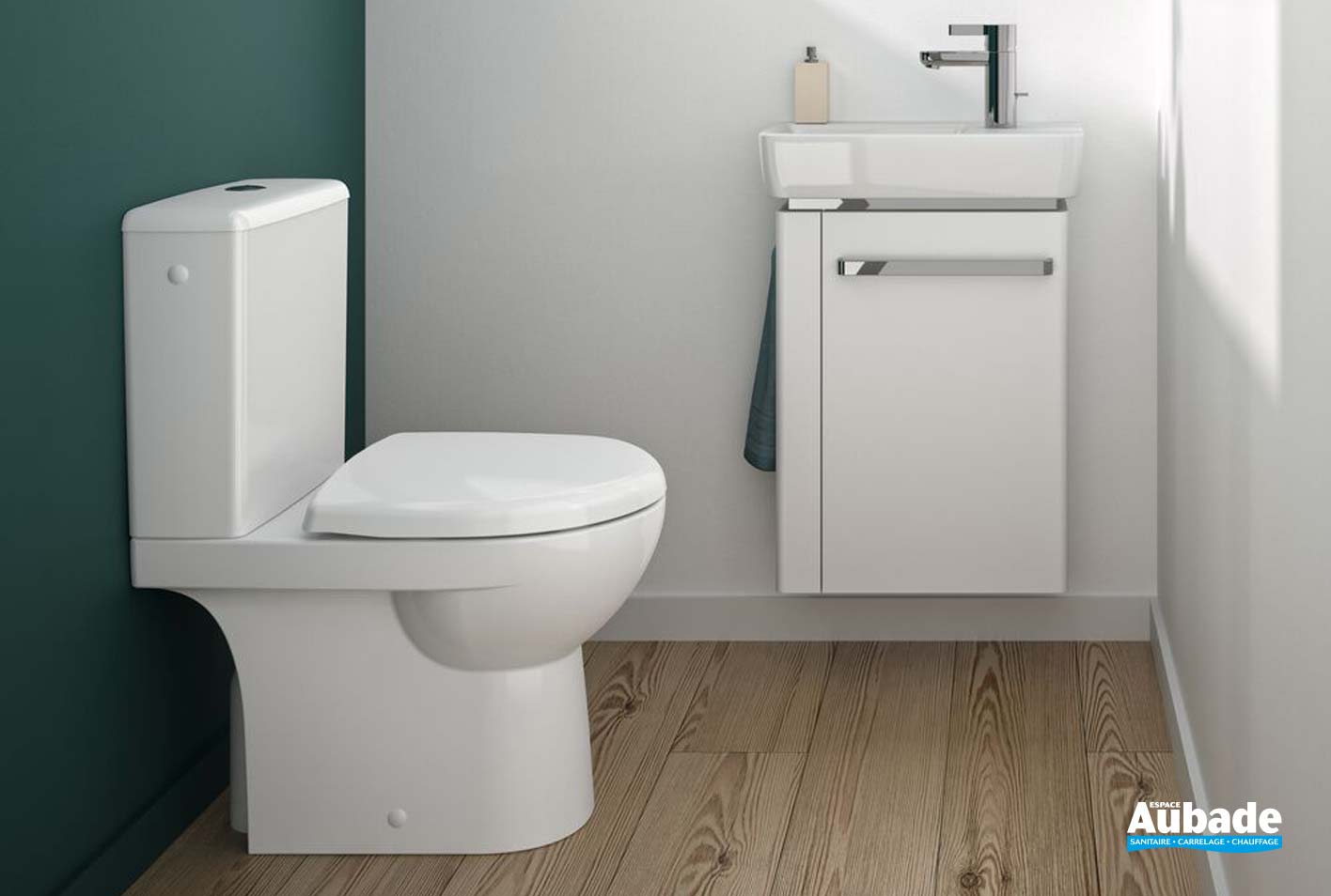 Toilettes : ensemble WC sortie orientable Geberit Renova Multi | Espace ...