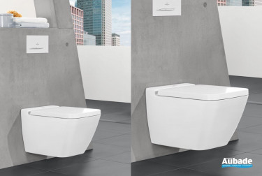 WC suspendu Finion DirectFlush Villeroy & Boch | Espace Aubade
